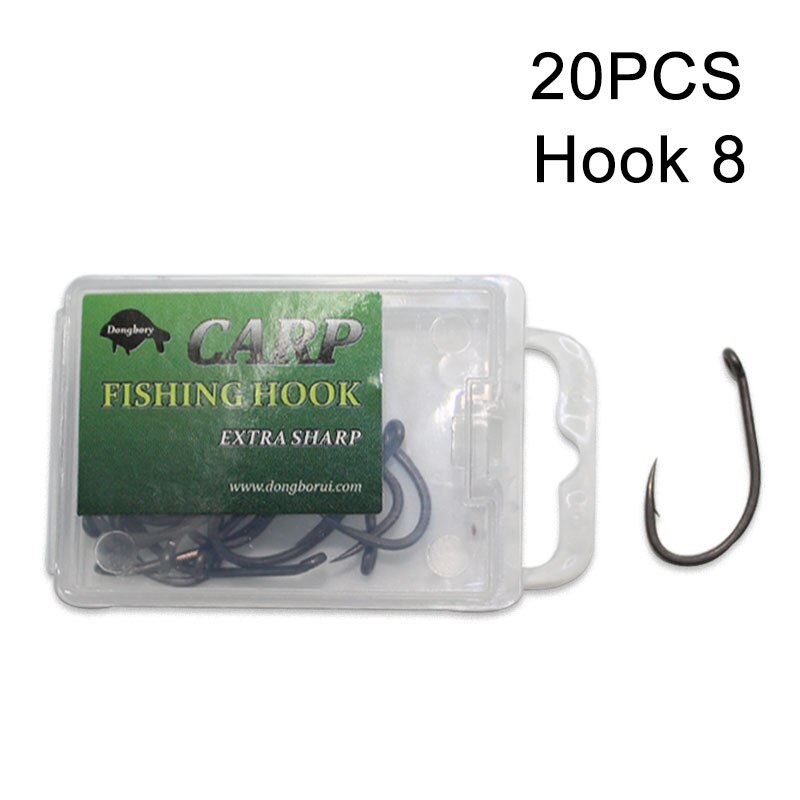 20PCS Teflon Coated Carp Fishing Hooks Super Sharp... – Grandado