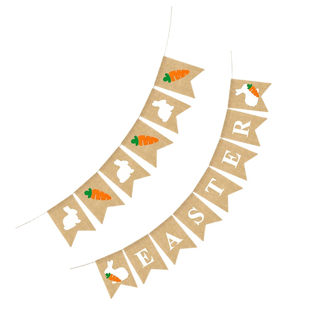 2pcs Easter Bunny Hanging Banner Easter Party Bann... – Grandado