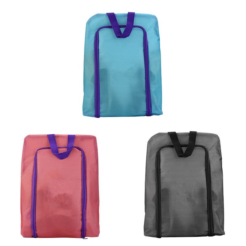 mesh Portable Travel shoe bag Zip view window Pouc... – Vicedeal
