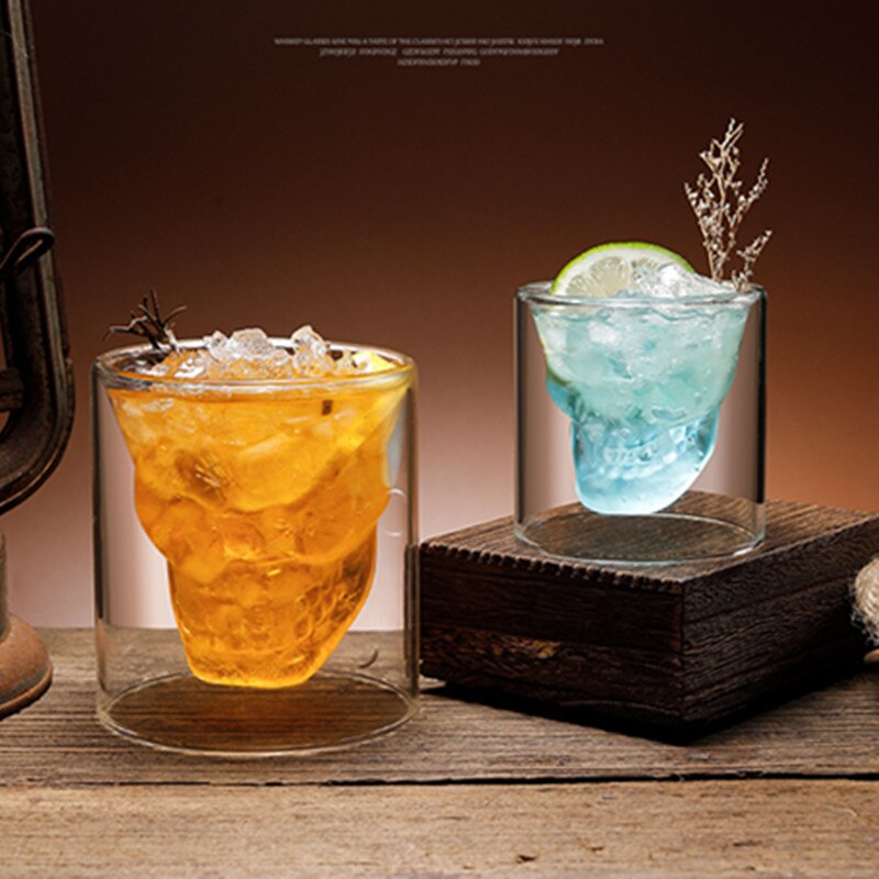 Skull Shot Glasses For Vodka Whiskey Cocktail Beer... – Grandado