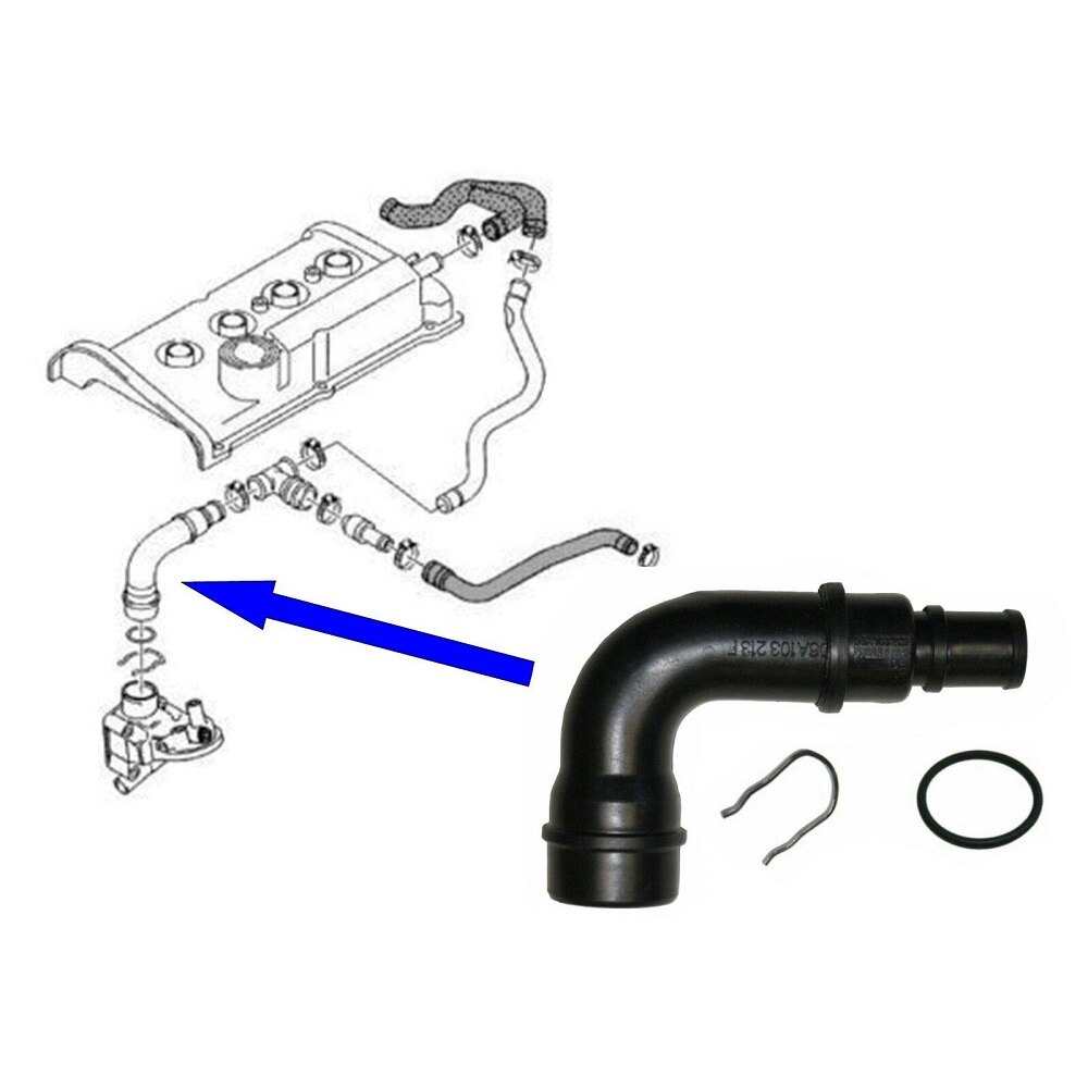 Carterontluchting Hose Tube Clip & Seal Voor Vw Go... – Vicedeal