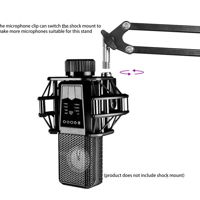 Microphone Stand with Filter and Shock Mount Panto... – Grandado