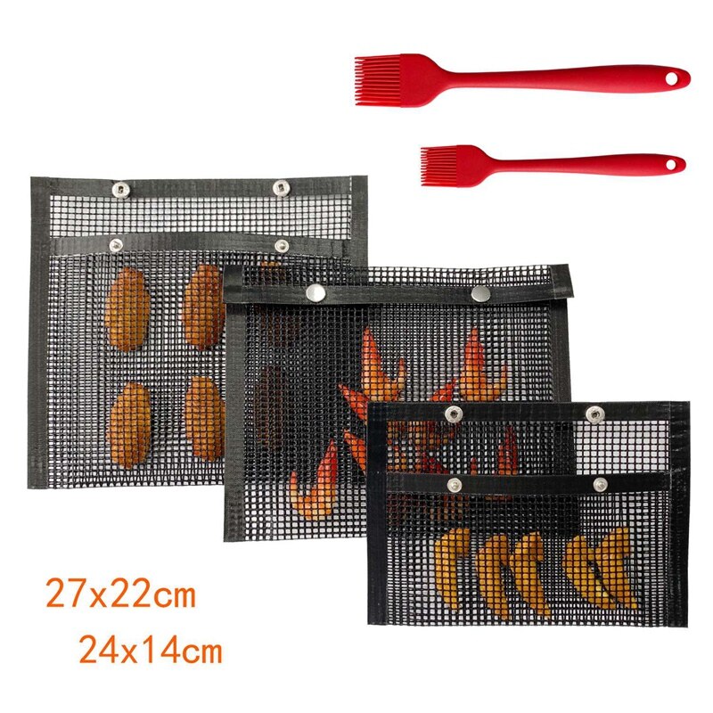 Bbq Grill Mesh Bag Herbruikbare Non-stick Bbq Geba... – Vicedeal