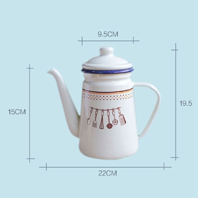 1L Japanese Style Coffee Pot Enamel Heated Water T... – Grandado