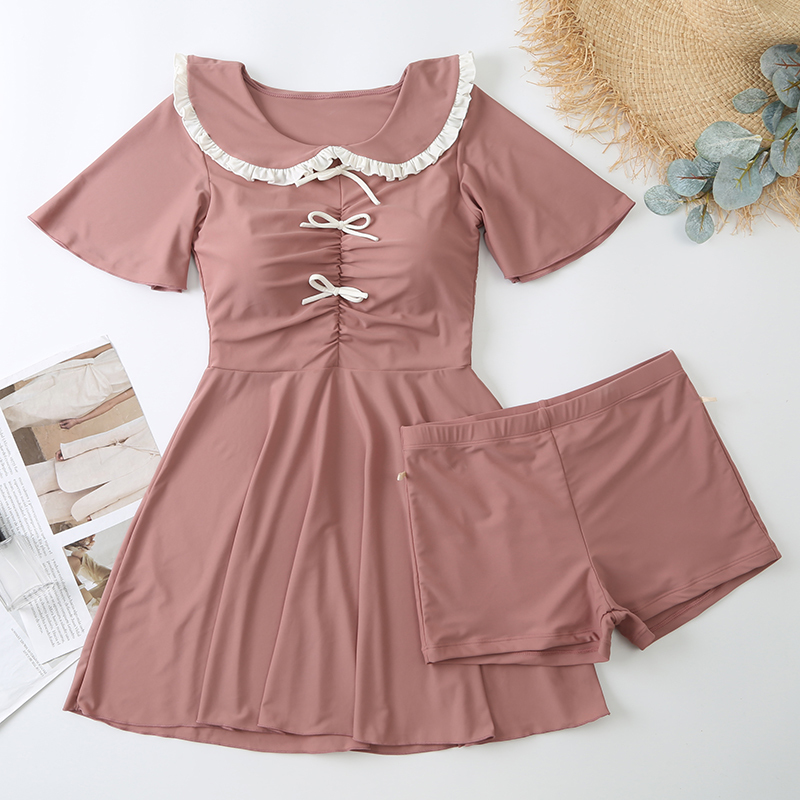 Conservatieve Plus Size Badpak Met Shorts Voor Vro... – Vicedeal