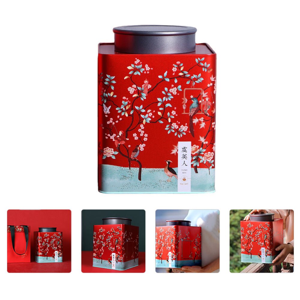 1 Set Tea Container Tinplate Storage Container Tea... – Vicedeal