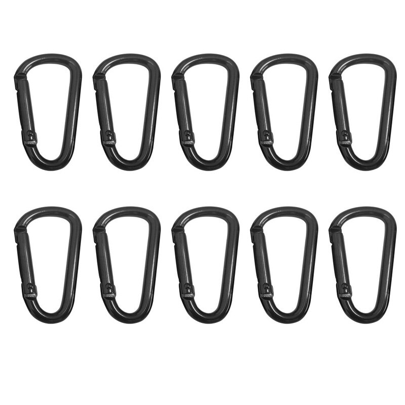 10PCS Aluminum Carabiner Clip D Shape Carabiners S... – Grandado