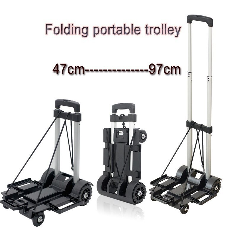 Portable Folding Cart Trolley Car Travel Luggage T... – Grandado