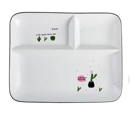 Cartoon Rectangular Ceramic Plate Porcelain Icing ... – Grandado