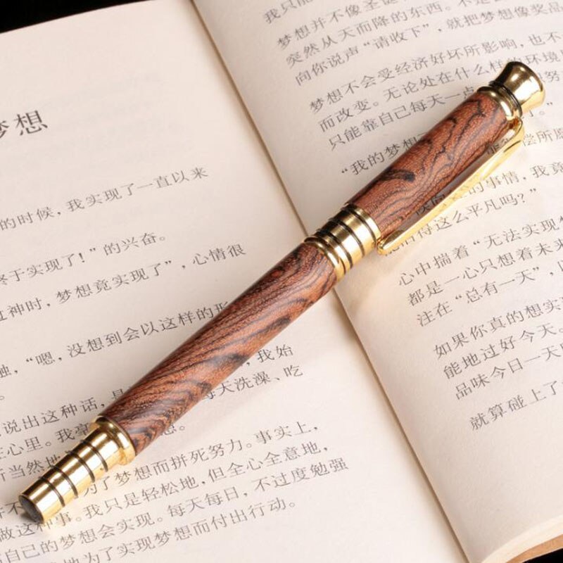 China Style Handmade Solid Wood Fountain Pen +Ball... – Grandado