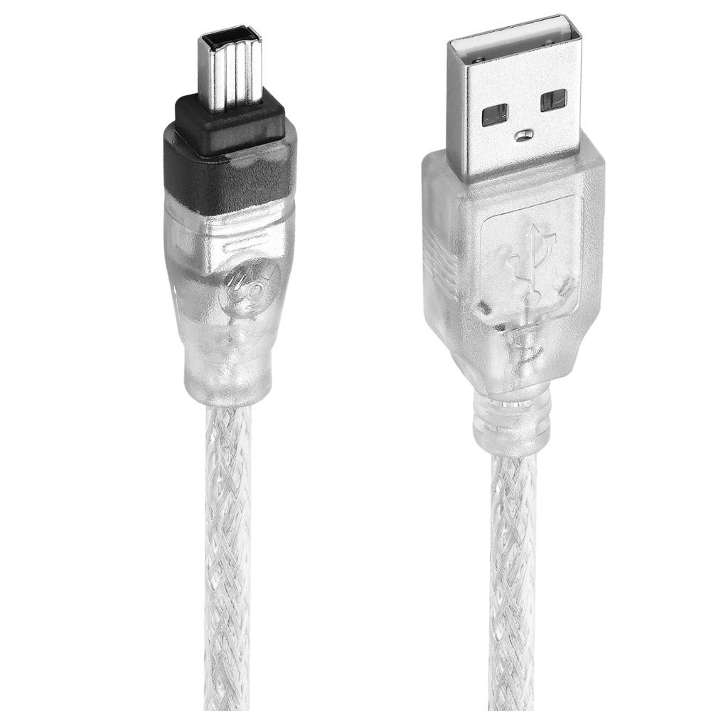Bochara 1.5m 5ft USB2.0 Male to 4Pin Firewire IEEE... – Grandado