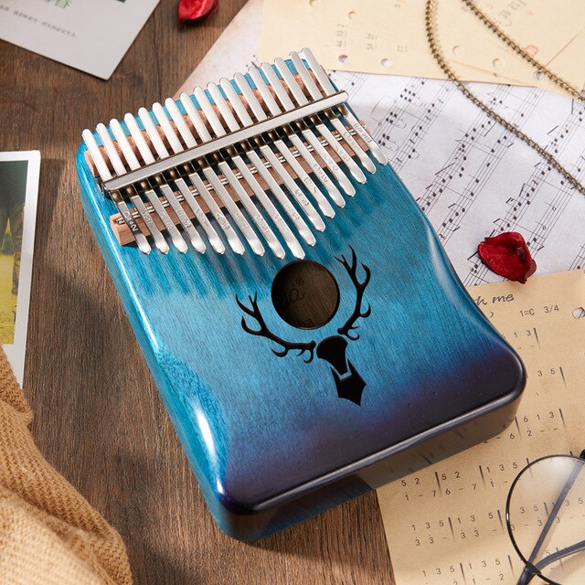kalimba 17 key Kalimba Thumb Piano Mahogany Wooden... – Grandado