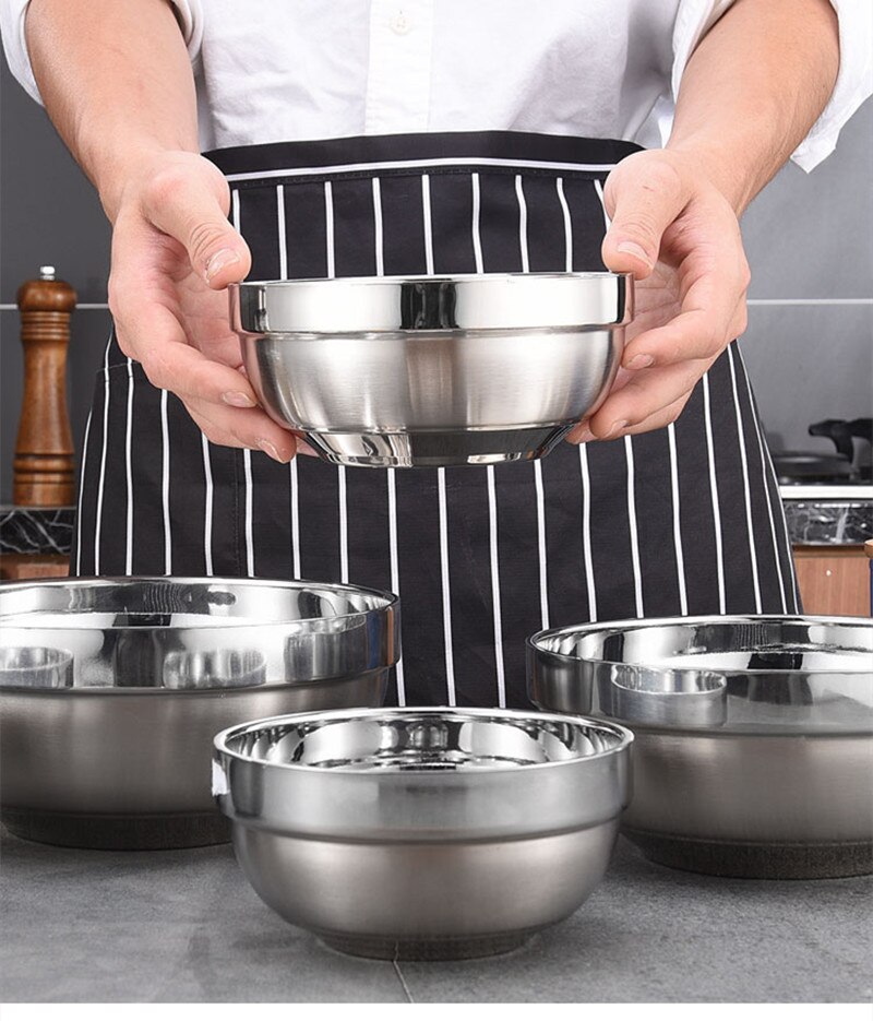 2 Pcs Eco-Friendly Bowl Classic Anti-Rust Stainles... – Grandado