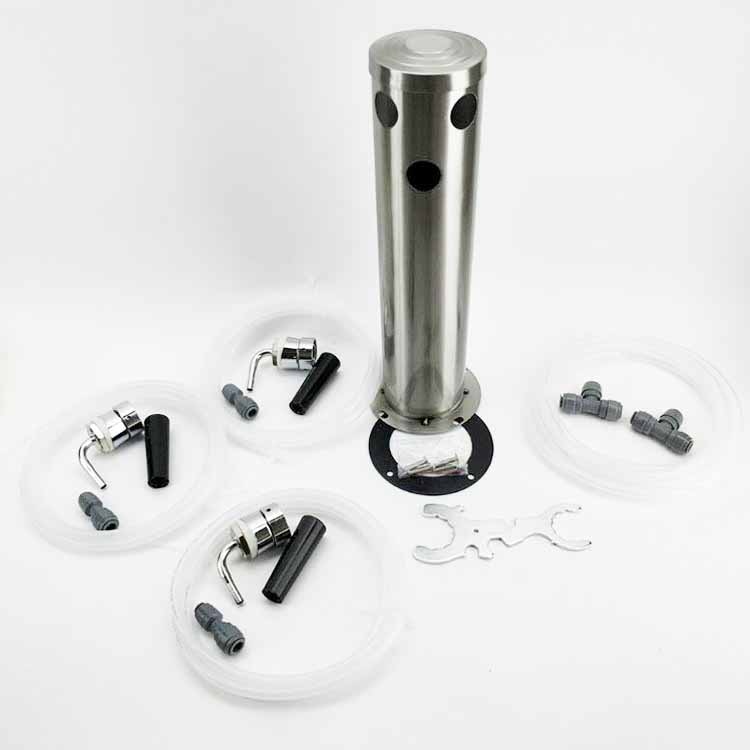 TRIPLE TAP BRUSHED STAINLESS FONT KIT – Vicedeal