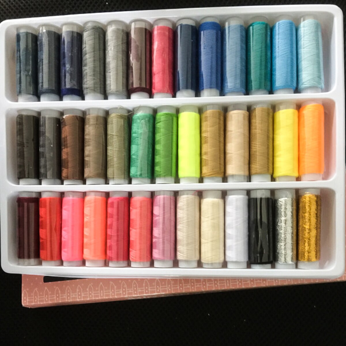 39 Assorted Color Sewing Thread Spool Set Hand Sew... – Grandado