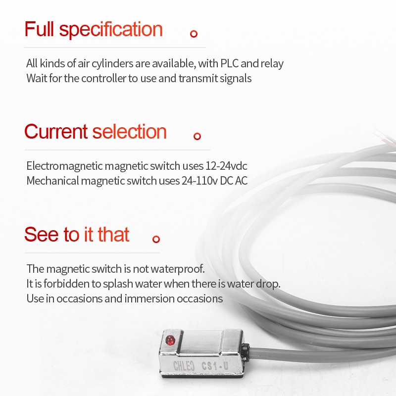 CHLED 10PCS Air Pneumatic Cylinder Magnetic Reed S... – Vicedeal