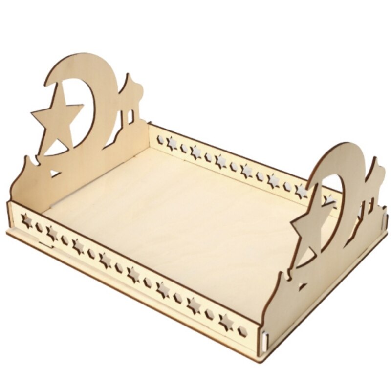 Wooden Eid Mubarak Party Ramadan Party Food Servic... – Grandado