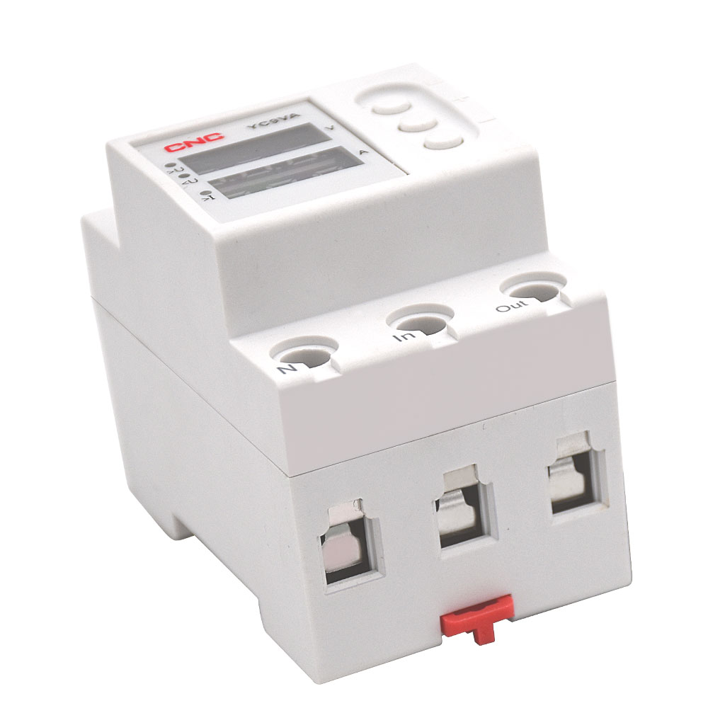 Din Rail Dual Display Adjustable Over Voltage Current and Under Voltage ...