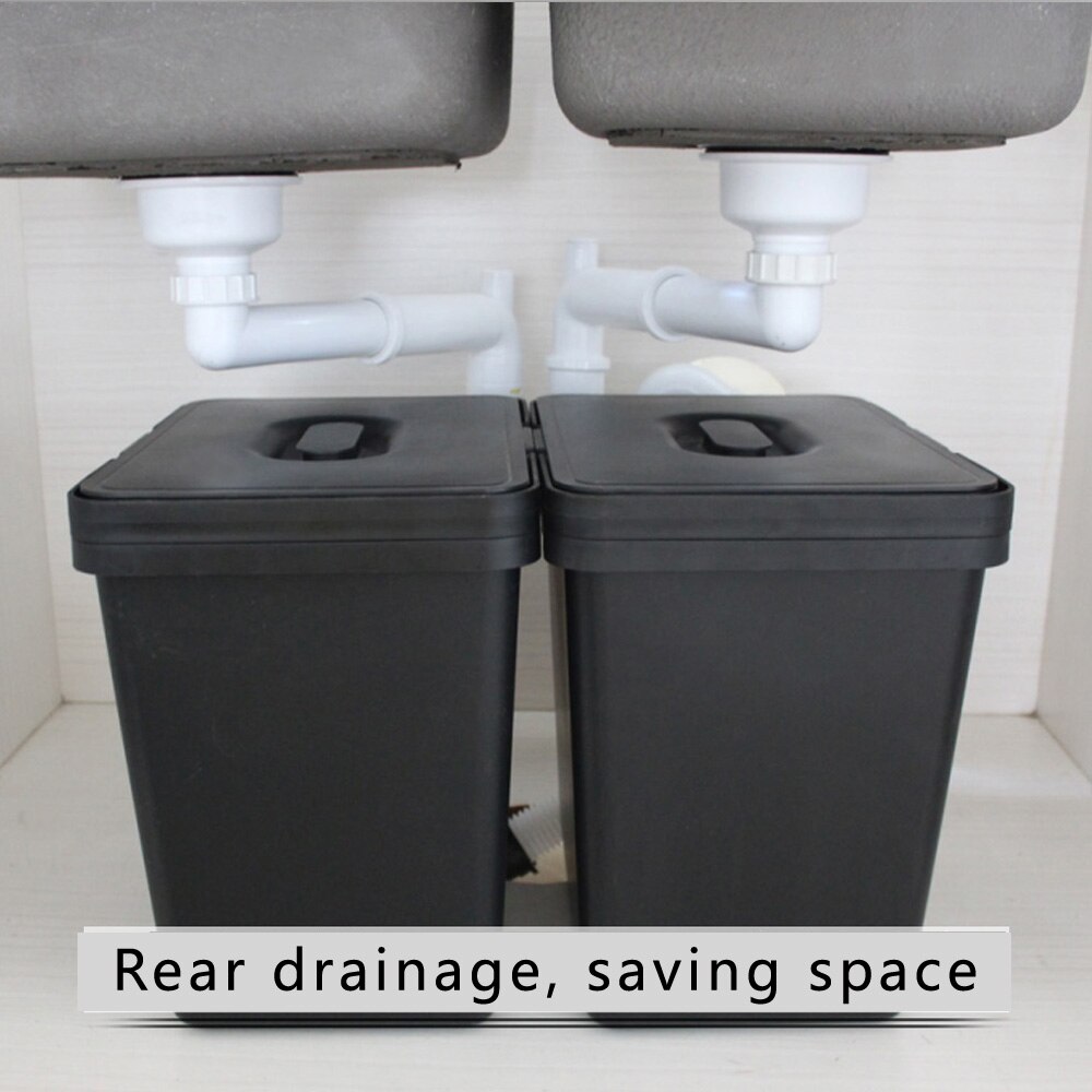 Talea Kitchen sink waste pipe kit double sink Drai... – Grandado