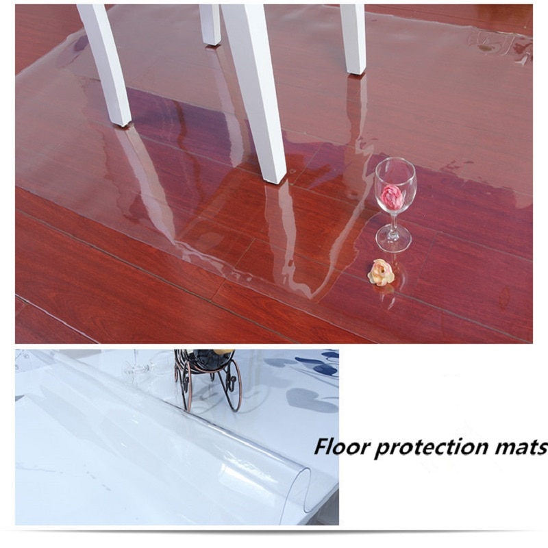 Pvc transparent waterproof leather mats Floor prot... – Grandado
