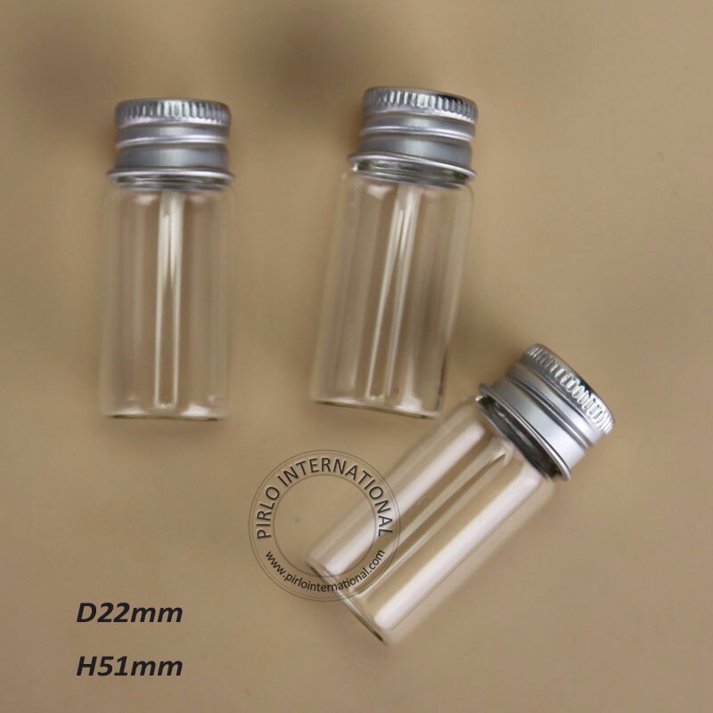 36 stks/partij 10 ml Glas Sample Fles Met Aluminiu... – Grandado