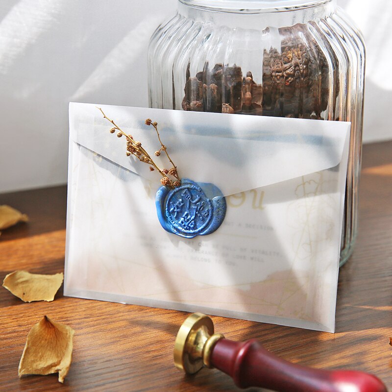 Sello de sellado clásico con letras de madera, sel... – Grandado