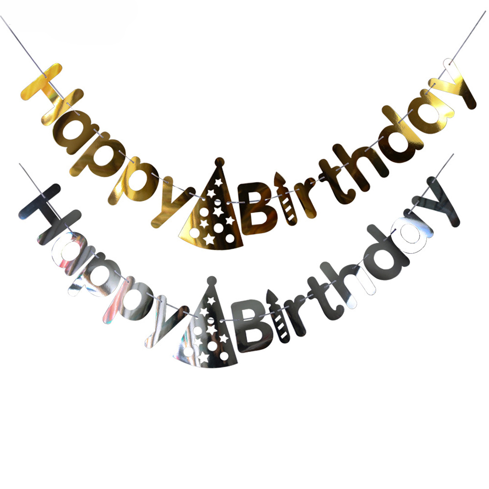 1set Paper Party Decoration Letter Banner Happy Bi... – Vicedeal