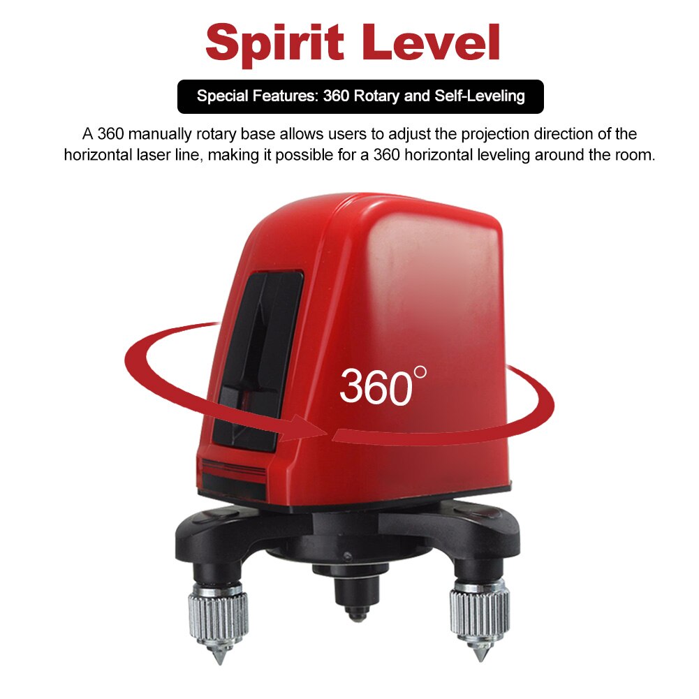 3D Home Horizontal Vertical Cross Line Level 360 Rotary Picture Hanging ...