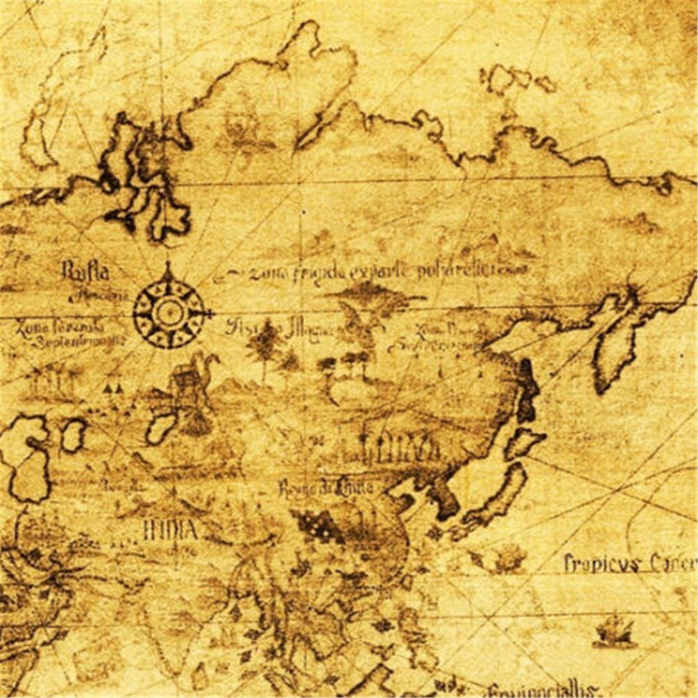 Large Vintage Style Retro Paper Poster Globe Old W... – Grandado