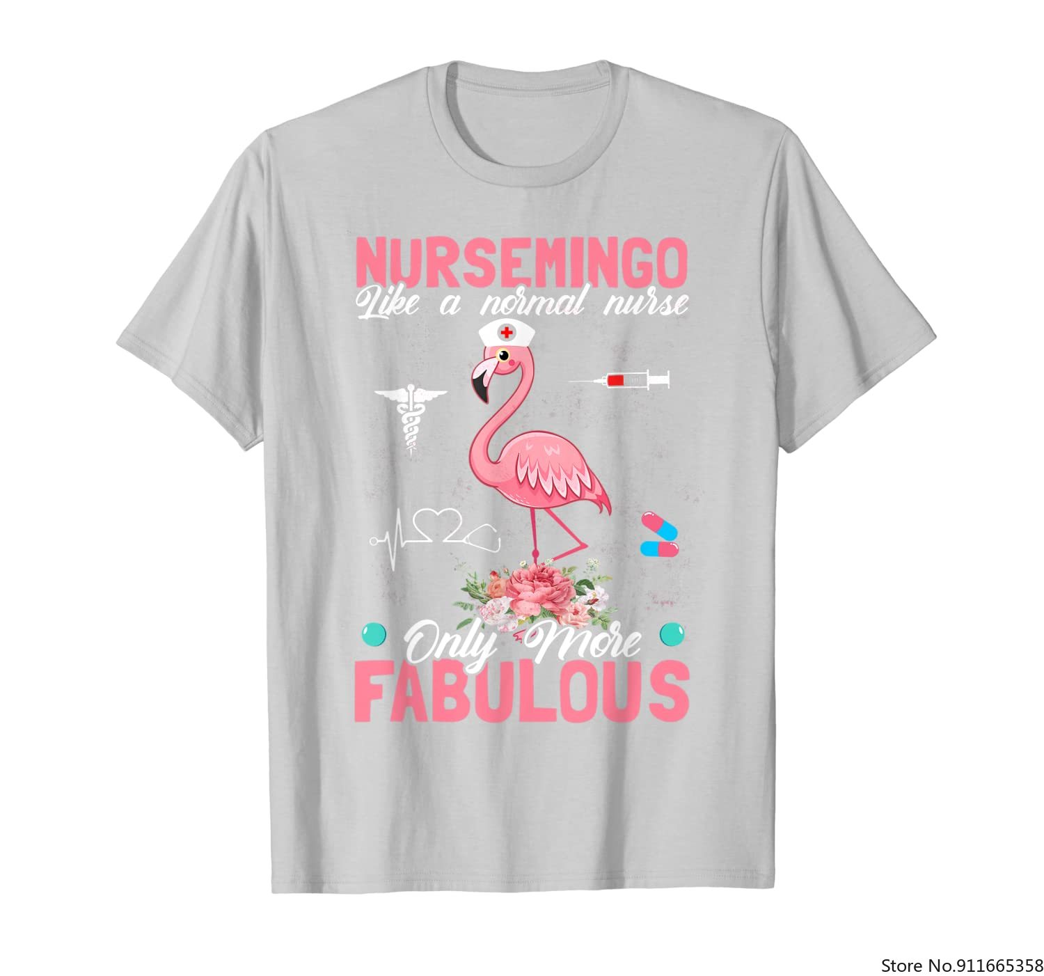 Camiseta de enfermera Normal, ropa de flamenco – Grandado