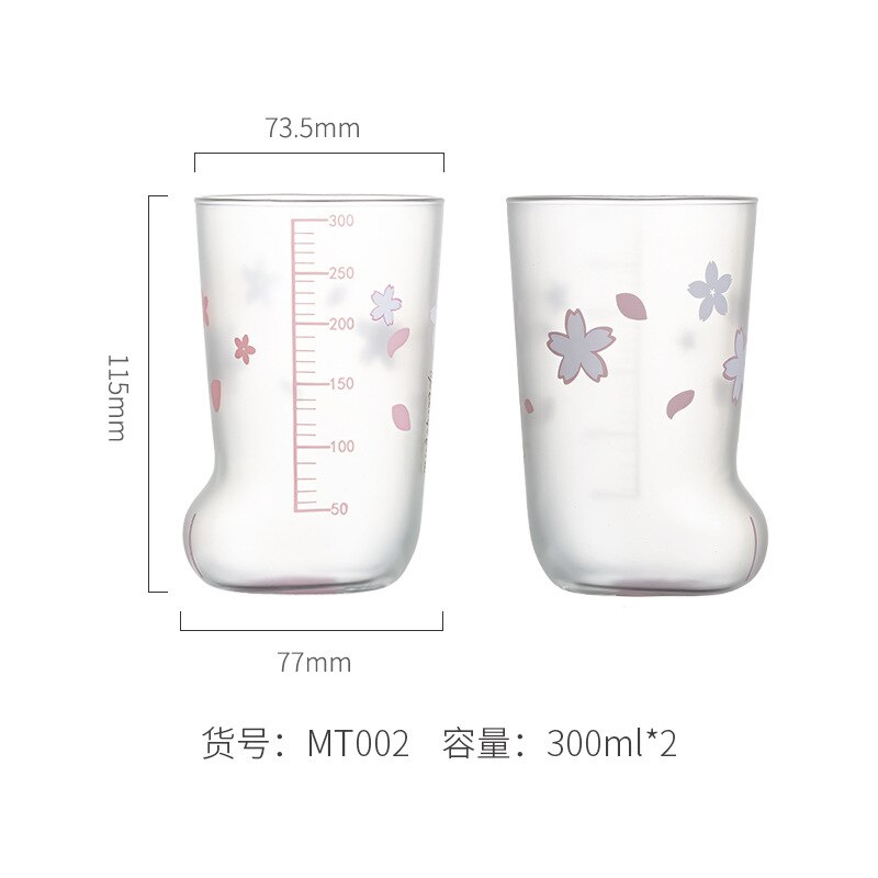 Cartoon with Scale Juice Milk Glass Cat Leg Glass ... – Vicedeal