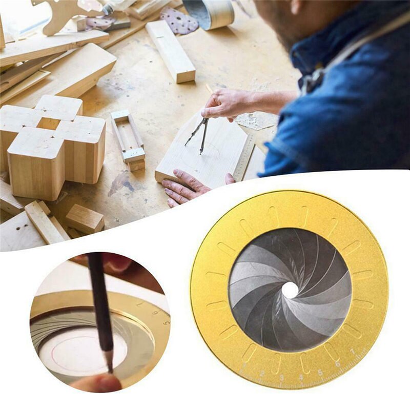 Round Circle Drawing Ruler Drafting Tools Adjustab... – Grandado