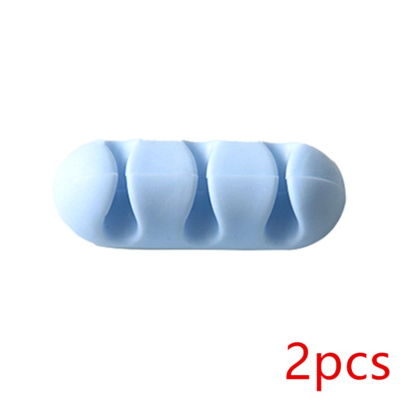 2pcs Organizer Silicone USB Cable Management Clips... – Grandado