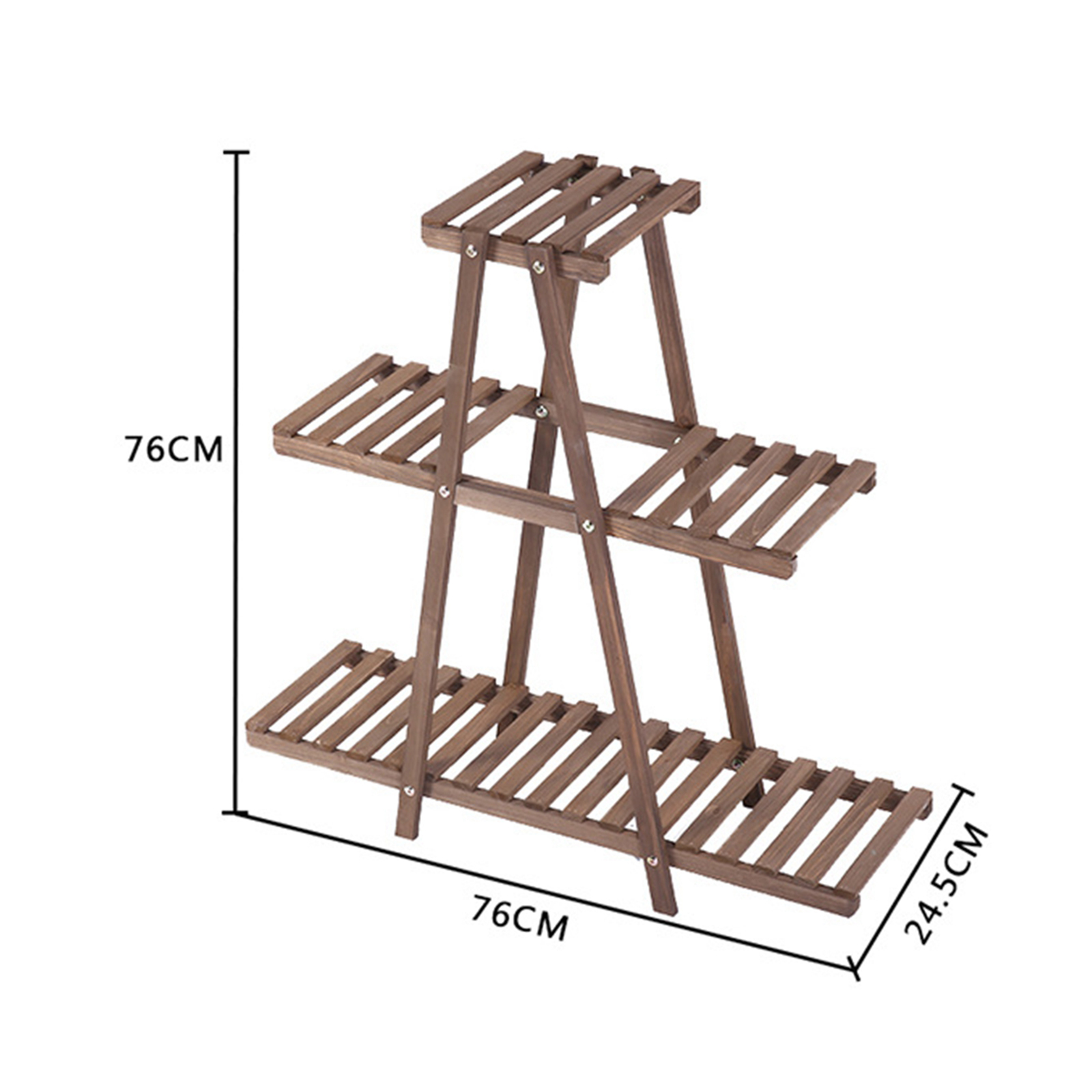 3 Tiers Wooden Flower Rack Plant Stand Multi Flowe... – Grandado