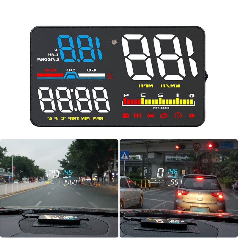 Car HUD Head-Up Display Auto HUD OBD2 Digital Spee... – Vicedeal