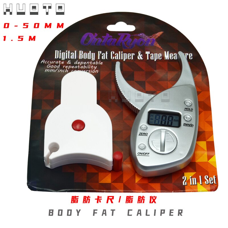 2in 1 Kit Digital body fat caliper and body measur... – Grandado