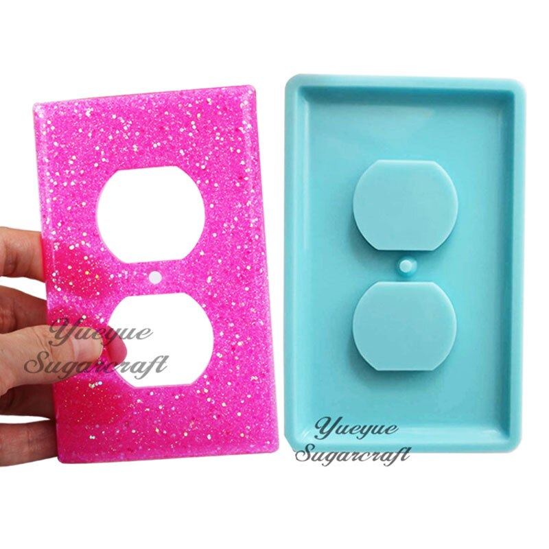 Shiny Outlet Cover Silicone Mold Silicon Hars Epox... – Grandado