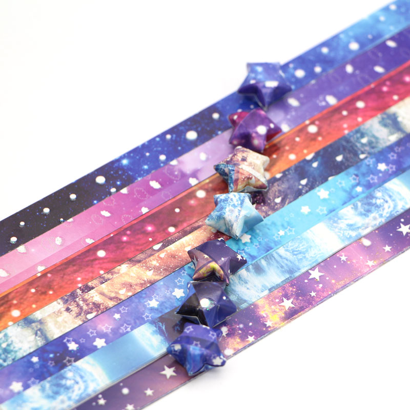 175pcs Galaxy Lucky Star Paper Print Star Origami ... – Grandado
