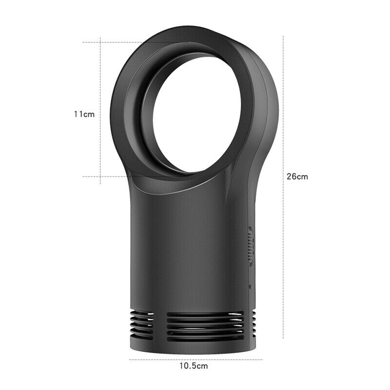 Portable Mini Bladeless Fan Heater Table Desktop A... – Grandado
