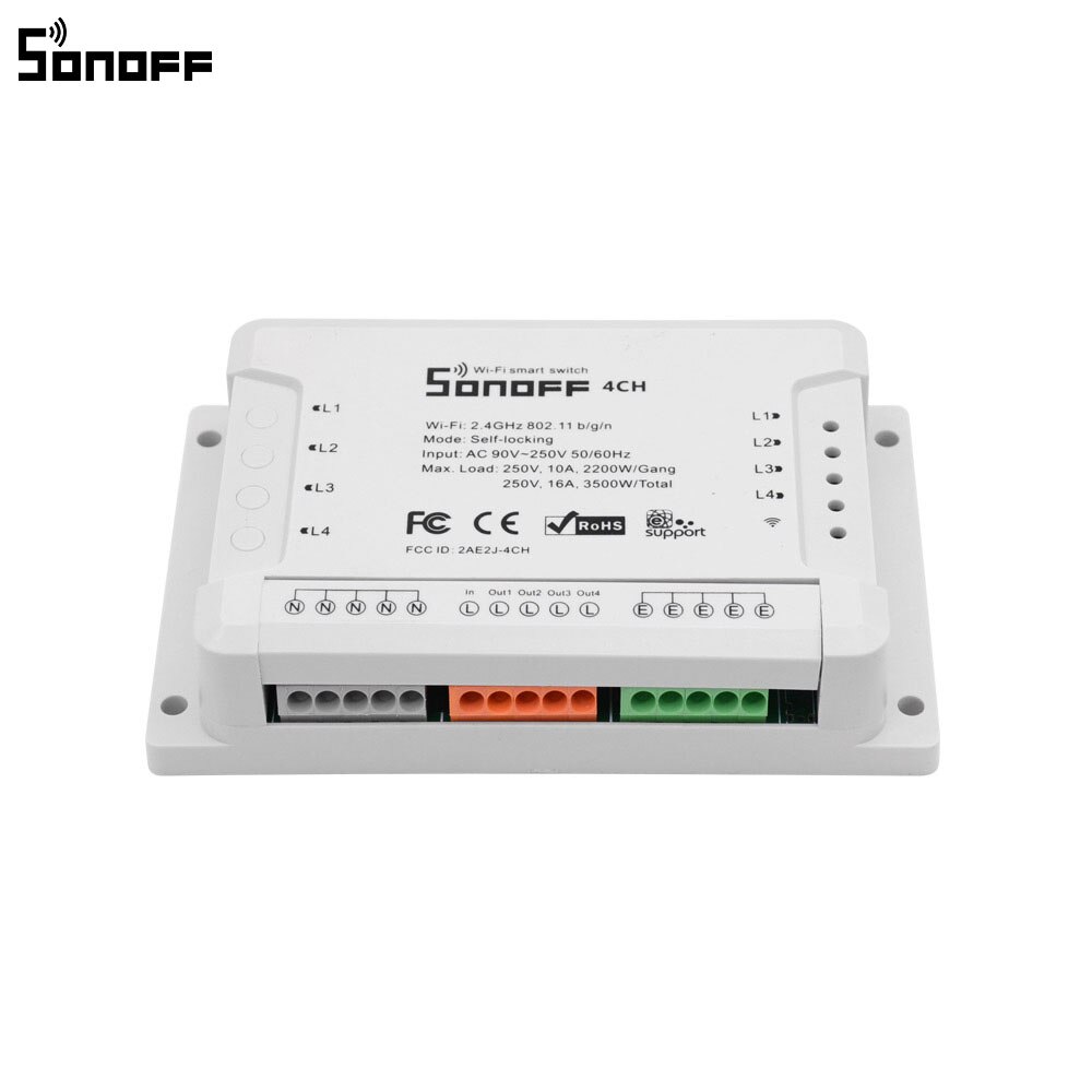 Sonoff 4CH R2 4 Gang Wifi Licht Smart Switch, 4 Ka... – Vicedeal