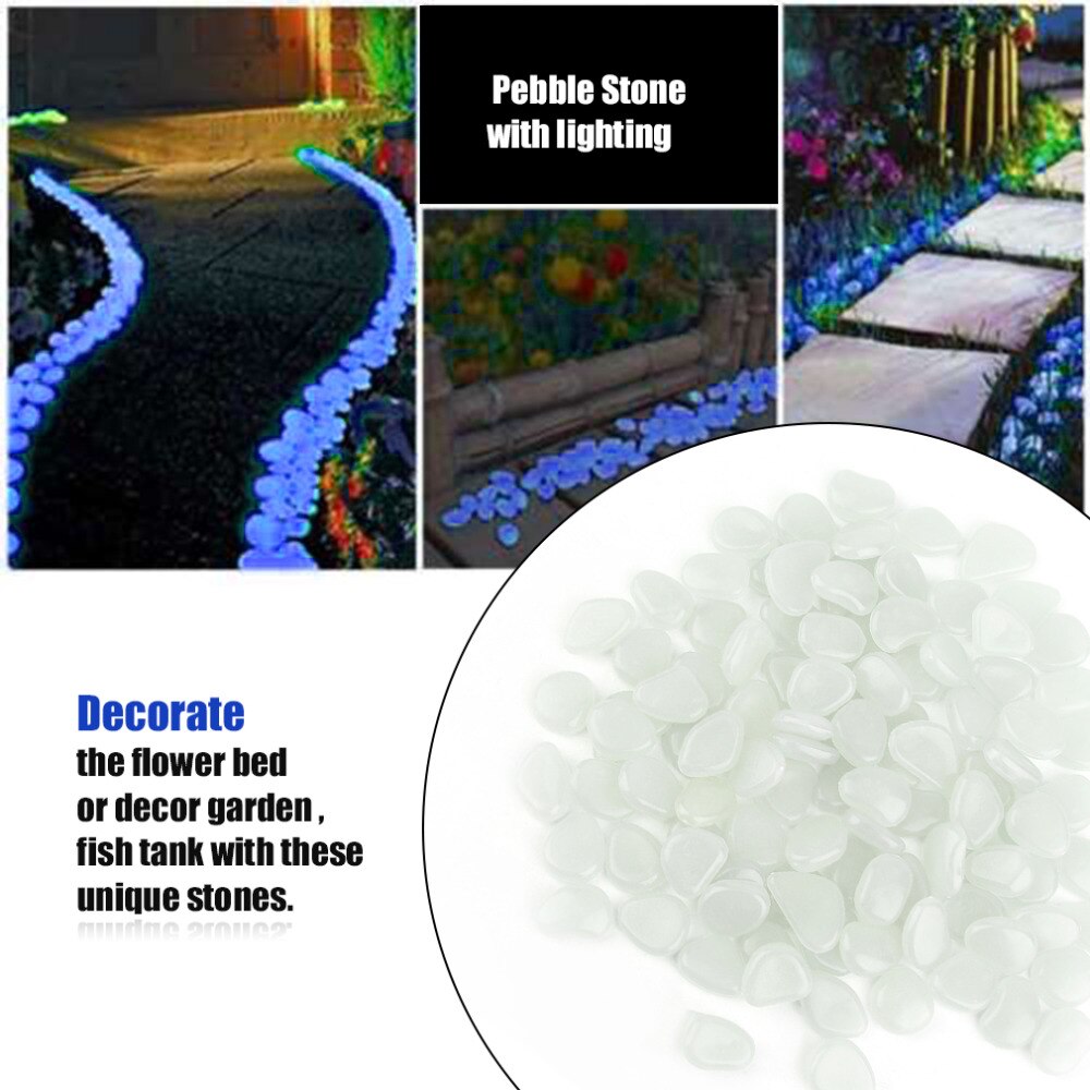 100 pcs Luminous Light-emitting Artificial Pebble ... – Grandado
