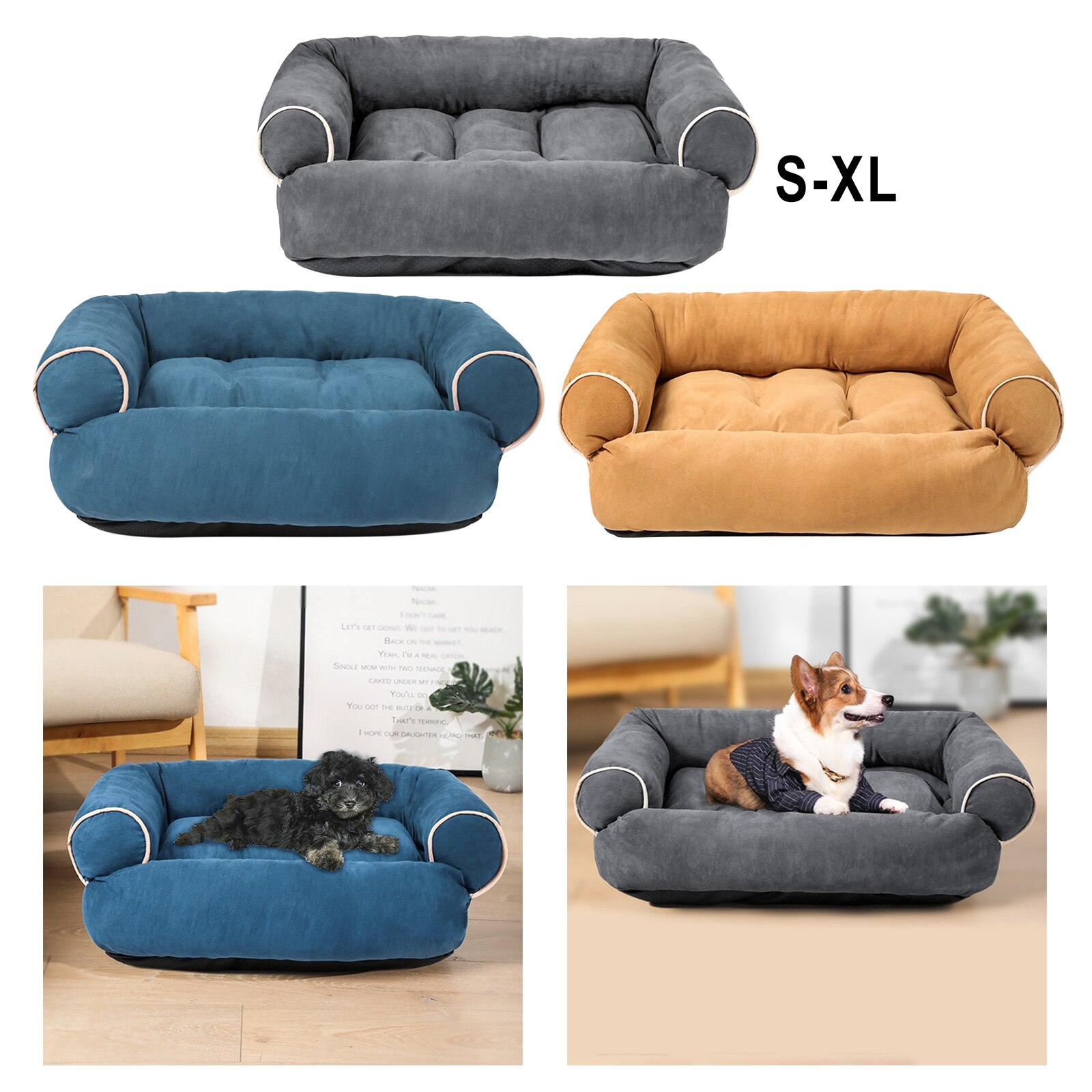 Dog Bed Pet Warm Bed Dog Cats Sleeping Bed Dog Sof... – Grandado