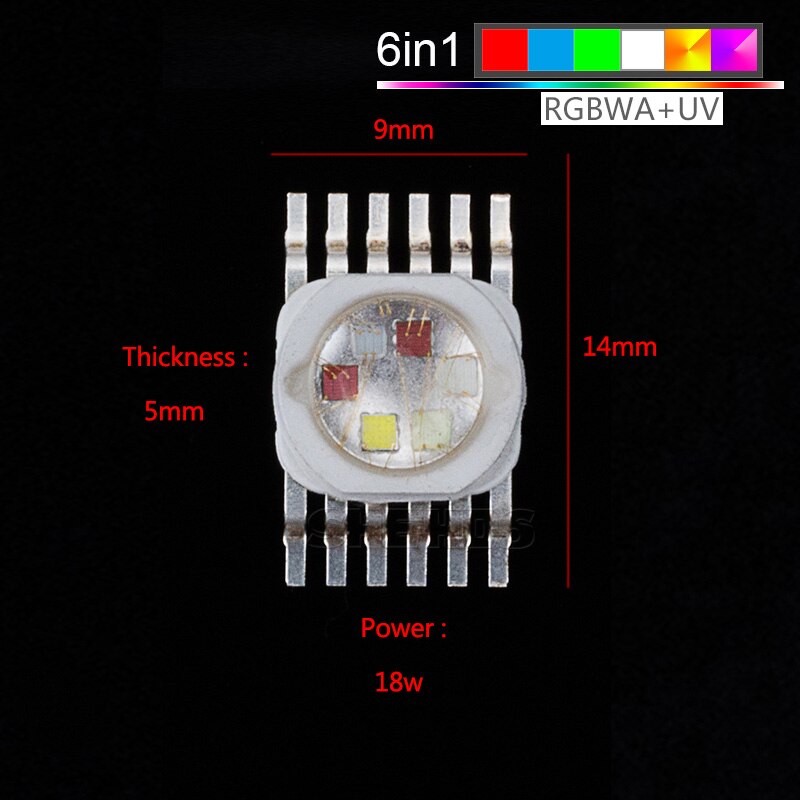 4 unids/lote LED RGBWA 5in1 para iluminación LED R... – Grandado