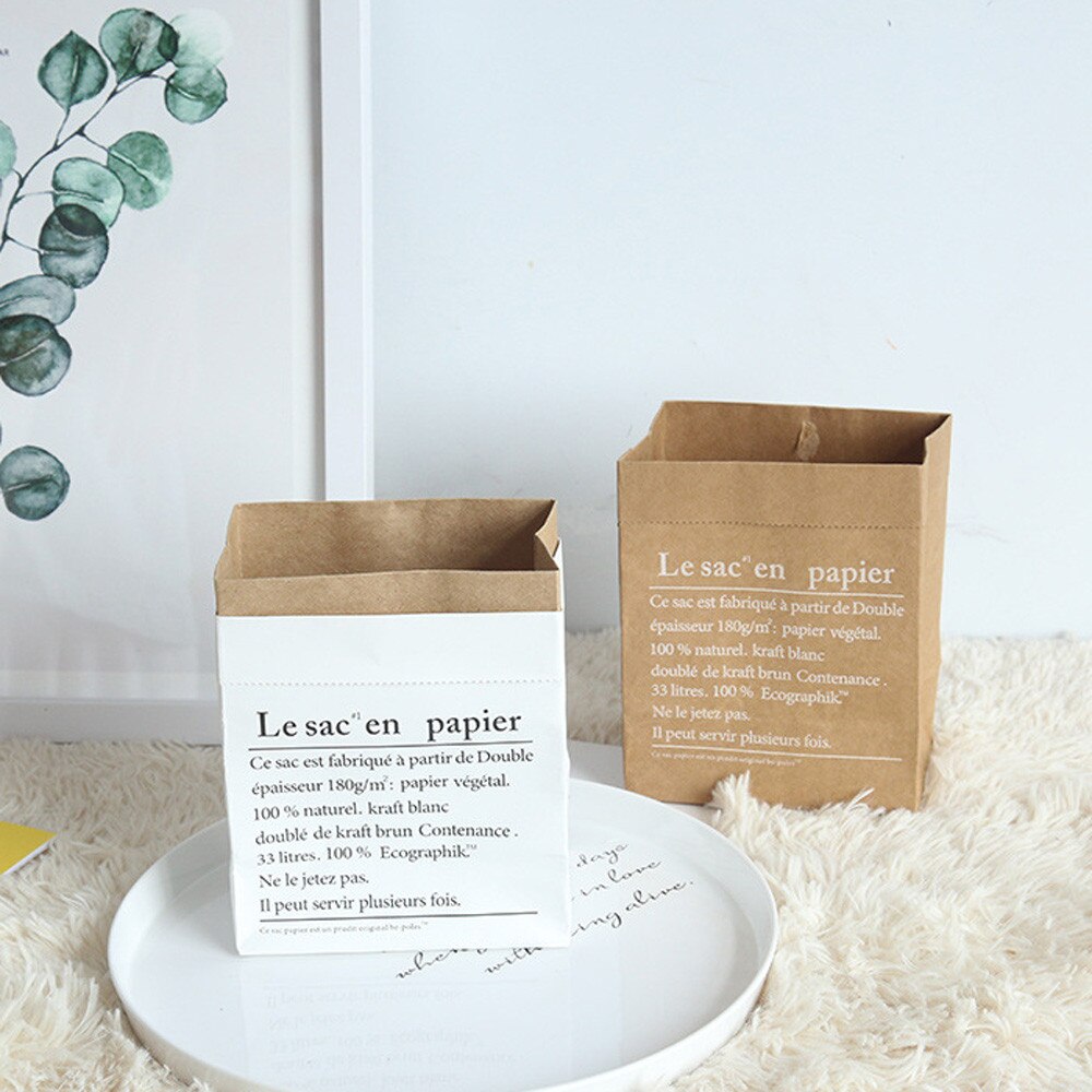 Brown Paper Lunch Bag Reusable Lunch Box Durable I... – Grandado