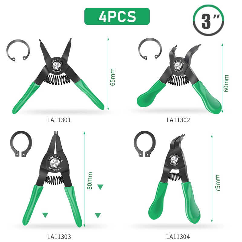 LAOA 4pcs Circlip Clamp sets Circlip Pliers Snap R... – Grandado
