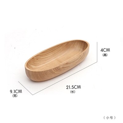 Wooden macaron tray ash mangosteen nut plate solid... – Grandado
