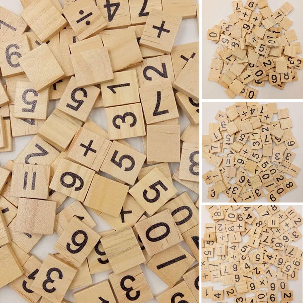 WOODEN TILES LETTERS NUMBERS FOR CRAFTS WOOD ALPHA... – Grandado