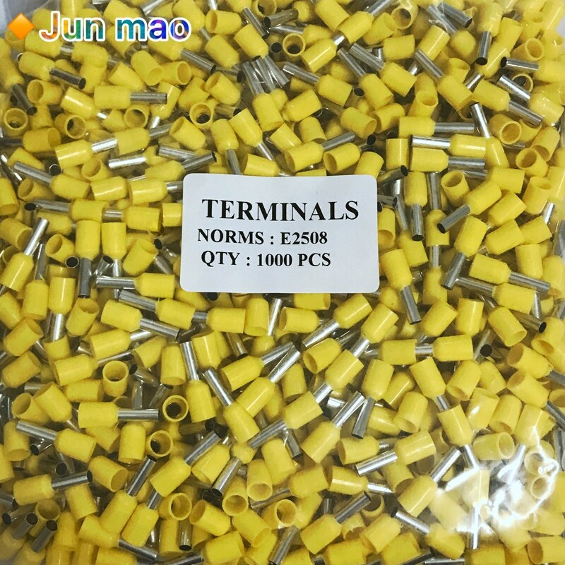100PCS E2508 Tube insulating terminals AWG 14 Insu... – Grandado