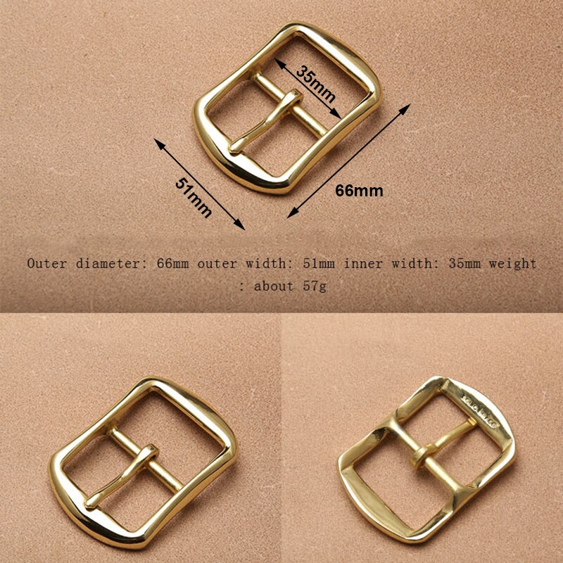 1pcs Solid Brass 35mm Belt Buckle End Bar Heel Bar... – Grandado