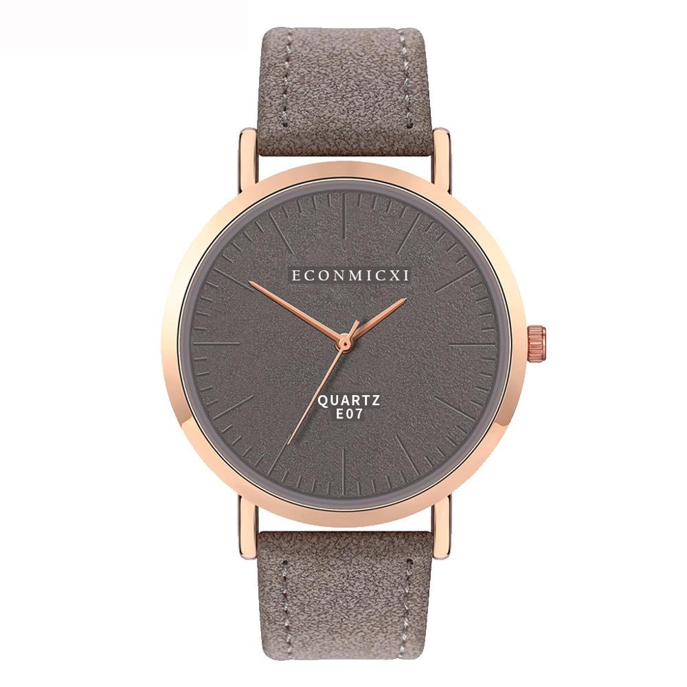 ECONOMICXI Horloges Vrouwen Mode Lederen Band Anal... – Grandado